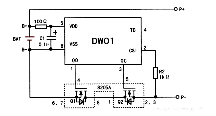关于DW01B充电时的保护 - 技术支援 - 无锡市平芯微半导体科技有限公司Wuxi PWChip Semi Technology CO., LTD