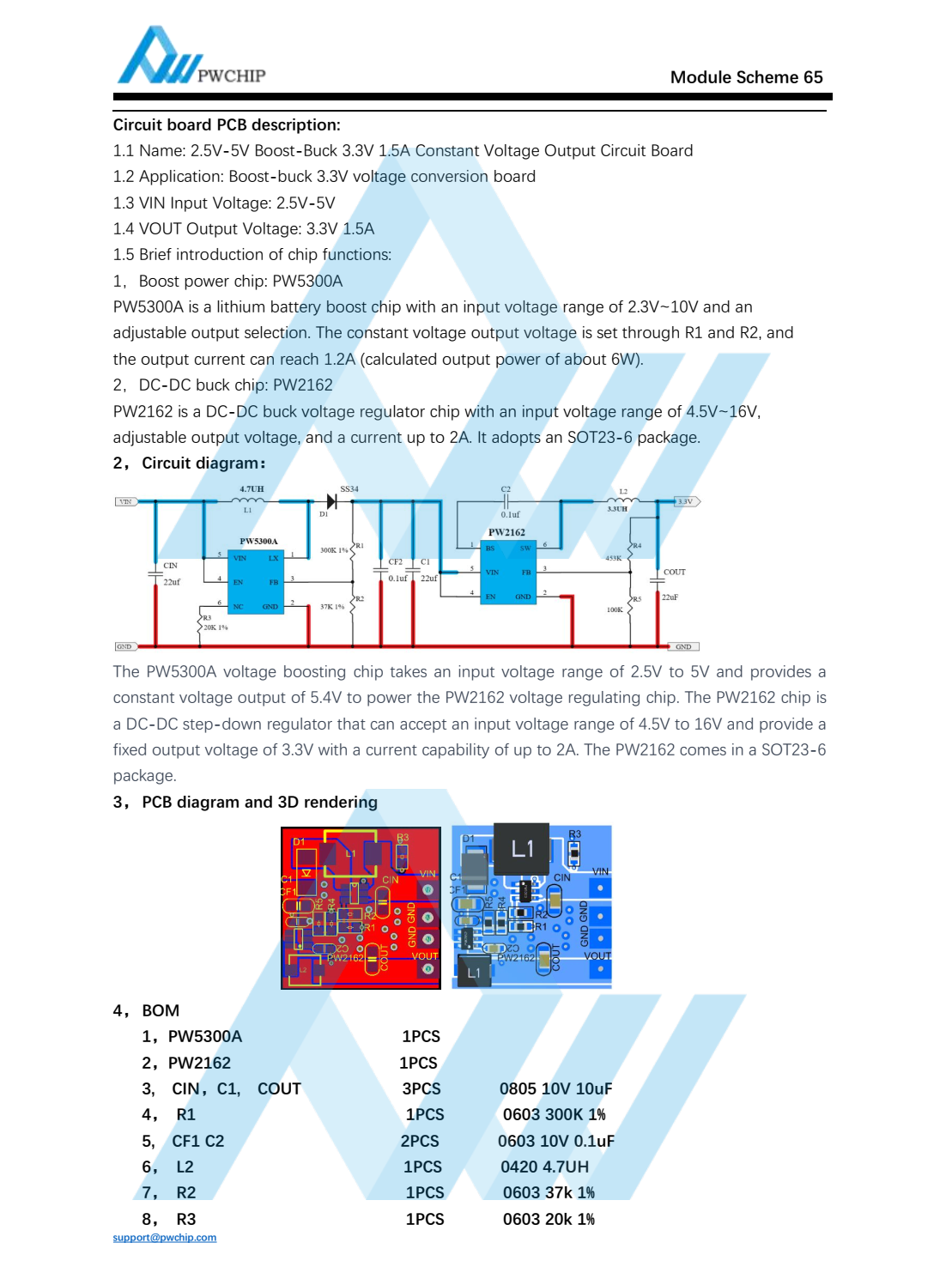 2.5V-5V Boost-Buck 3.3V 1.5A Constant Voltage Output Circuit Board-Module 65 - PCB design scheme ...